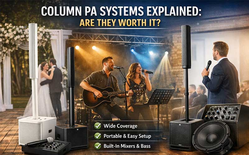 Column PA Systems Explained: Are They Worth It? | Concert AV Melbourne
